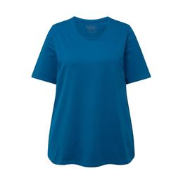 Ulla Popken Shirt in classic mittelblau | Gr.: 58-60