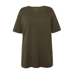 Ulla Popken Shirt in waldgrün | Gr.: 58-60