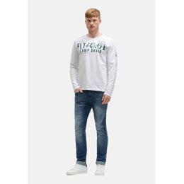 CAMP DAVID Longsleeve 'Airplane Tour II' in wei&szlig; | Gr.: M