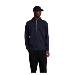 Selected Homme Strickjacke SLHEMANUEL SOFT FULL ZIP SWEAT in Blau | Gr.: L