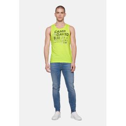 CAMP DAVID Tank-Top in gelb | Gr.: L