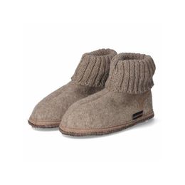 Haflinger Hüttenschuh in beige | Gr.: 40