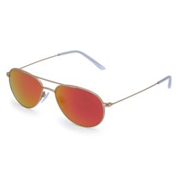 Fielmann BD 039 MOD SUN CL | Unisex-Sonnenbrille | Fassung: Vollrand, Pilot, Metall, Gold Matt | Glasfarbe: Orange