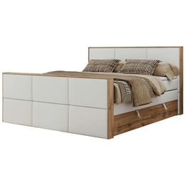 H&ouml;ffner Boxspringbett mit Bettkasten Albero 2 King Duo &brvbar; wei&szlig; &brvbar; Ma&szlig;e (cm): B: 168 H: 113 &raquo; H&ouml;ffner