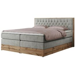 Höffner Boxspringbett mit Bettkasten Amore King grau Maße (cm): B: 148 H: 115 » Höffner