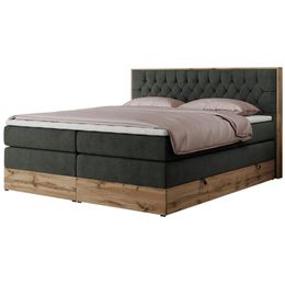 Höffner Boxspringbett mit Bettkasten Amore King grau Maße (cm): B: 188 H: 115 » Höffner