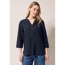 Cecil Klassische Bluse in Unifarbe universal blue XXL (46) XXL (46) Bluse von Cecil