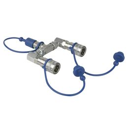 Showtec CO2 3/8 Q-Lock 2-way Splitter - Geschlossenes System