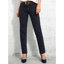 WITT Damen 5-Pocket-Jeans mit bestickten Ges&auml;&szlig;taschen, schwarz, Gr&ouml;&szlig;e 50