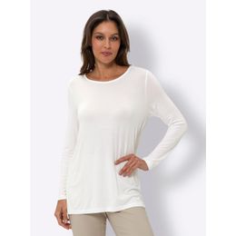 WITT Damen Longshirt in A-Form, ecru, Gr&ouml;&szlig;e 46