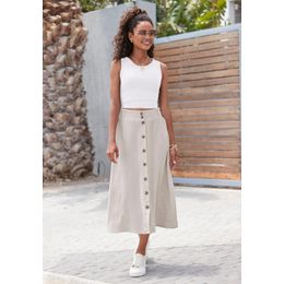 Lascana Damen Crop-Top, wei&szlig; + schwarz, Gr&ouml;&szlig;e 36/38