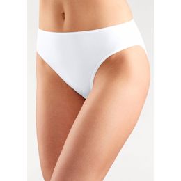 Petite Fleur Damen Bikinislip, wei&szlig;, schwarz, Gr&ouml;&szlig;e 48/50