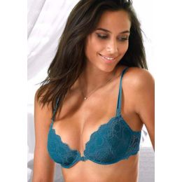 Lascana Damen Push-up-BH, smaragd, Gr&ouml;&szlig;e 80C