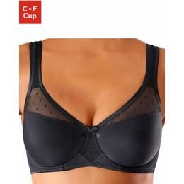 Nuance sheego Große Größen Minimizer-BH, schwarz, Größe 80C - Damen