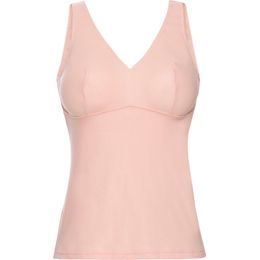 wäschepur Damen BH-Hemd mit vorgeformten Cups apricot, Größe 42