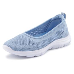 Lascana Damen Sneaker Ballerinas, hellblau, Größe 43