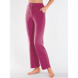 Plantier Damen Jogginganzug, Lila, Gr. 44/46, Jogginghosen, Material: Viskose