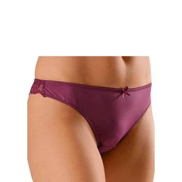 Petite Fleur Damen String, beere+creme+schwarz, Gr&ouml;&szlig;e 32/34