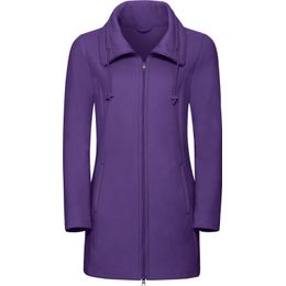 CR&Eacute;ATION L Damen Fleecejacke mit 2-Wege-Rei&szlig;verschluss lila Gr&ouml;&szlig;e 54