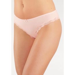 Lascana Damen Brasilslip, rosa, wei&szlig;, schwarz, Gr&ouml;&szlig;e 32/34