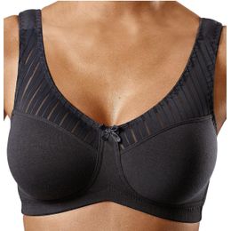 Nuance Damen Soft-BH, weiß+schwarz, Größe 80C