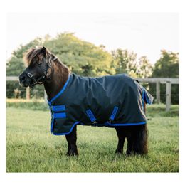 Horseware Pony-Outdoordecke AMIGO Ripstop 900D, 50 g schwarz/blau 115 cm