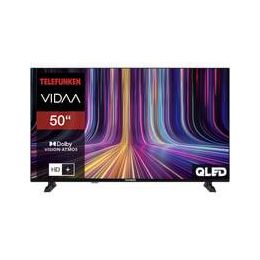 Telefunken QU50VP750S, QLED-Fernseher 127 cm (50 Zoll), schwarz, UltraHD/4k, Smart TV, Triple-Tuner, VIDAA-Betriebssystem