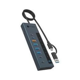 ICY BOX IB-HUB1743-CPD, USB-Hub anthrazit