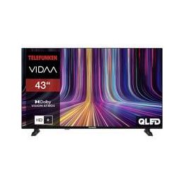 Telefunken QU43VP750S, QLED-Fernseher 108 cm (43 Zoll), schwarz, UltraHD/4k, Smart TV, Triple-Tuner, VIDAA-Betriebssystem