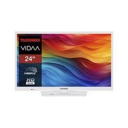 Telefunken XH24VP550M-W, LED-Fernseher 60 cm (24 Zoll), wei&szlig;, HD-Ready, Triple-Tuner, Mediaplayer
