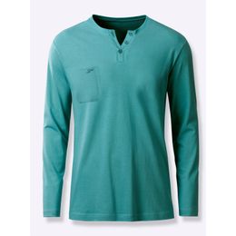 w&auml;schepur men Herren Schlafanzug-Shirt, ozean, Gr&ouml;&szlig;e 52/54
