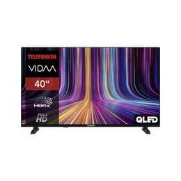 Telefunken QF40VP750S, QLED-Fernseher 102 cm (40 Zoll), schwarz, FullHD, Triple Tuner, Mediaplayer, Smart-TV