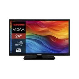 Telefunken XH24VP550M, LED-Fernseher 60 cm (24 Zoll), schwarz, HD-Ready, Triple-Tuner, Mediaplayer