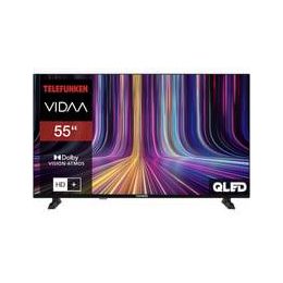 Telefunken QU55VP750S, QLED-Fernseher 139 cm (55 Zoll), schwarz, UltraHD/4k, Smart TV, Triple-Tuner, VIDAA-Betriebssystem