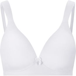 Naturana Damen T-Shirt-BH ohne Bügel mit Komfortträgern weiß Größe 100C