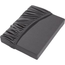 w&auml;schepur unisex Spannbetttuch anthrazit Gr&ouml;&szlig;e 1 St. 140x200 - 160x200 cm