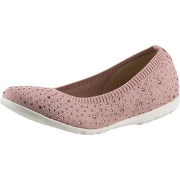 Caprice Damen Ballerina rose Gr&ouml;&szlig;e 40