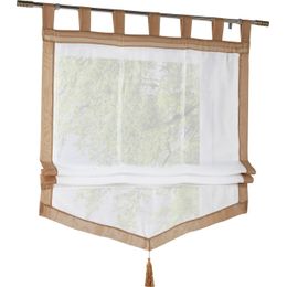 HEINE HOME unisex Raffrollo wei&szlig;-natur, Gr&ouml;&szlig;e 130x140 cm