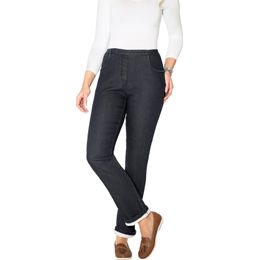 Damen Thermojeans mit Fleece-Futter black-denim, Gr&ouml;&szlig;e 20