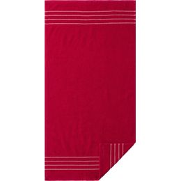 wäschepur unisex Handtuch rot, Größe 70x140 cm - Duschtuch