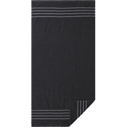 w&auml;schepur unisex Handtuch schwarz, Gr&ouml;&szlig;e 70x140 cm - Duschtuch