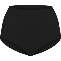 Schiesser Damen Taillenslip mit flachen Bund- und Beinabschlüssen schwarz, Größe 46