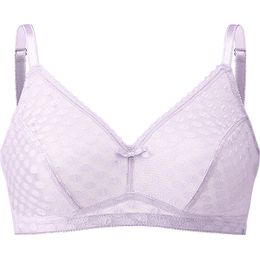 w&auml;schepur Damen BH ohne B&uuml;gel mit strukturierter Spitze flieder Gr&ouml;&szlig;e 105B