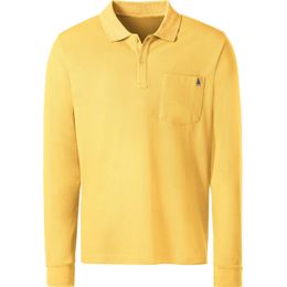 Catamaran Herren Langarm-Poloshirt gelb, Gr&ouml;&szlig;e 60/62