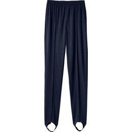 Damen B&uuml;gelfaltenhose mit Steg marine, Gr&ouml;&szlig;e 19