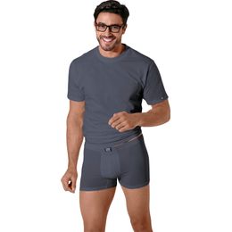 Kumpf Herren Pants mittelgrau + weinrot Größe 4