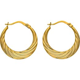 CR&Eacute;ATION L Damen Ohrh&auml;nger Gelbgold 375 Gr&ouml;&szlig;e Gelbgold 375