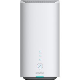 Strong 4G/LTE-Router "5G, LTE bis 3,2 Gbit/s, WLAN bis 3 Gbit/s, WiFi 6", weiß, B:17,3cm H:11,1cm T:21,7cm, Router