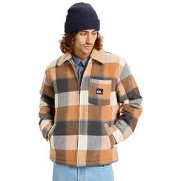 Bomberjacke Quiksilver "Dna Sherpa Harrington", Herren, Gr. M, almond sherpa harrington, 100% Polyester, Jacken