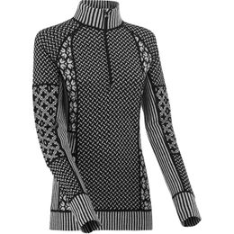 KARI TRAA Smekker Funktionsshirt Damen - schwarz - Gr. XL - Merinowolle
